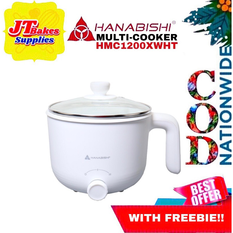 Hanabishi Multi-Function Cooker HMC1200XWHT with Freebie | Shopee ...