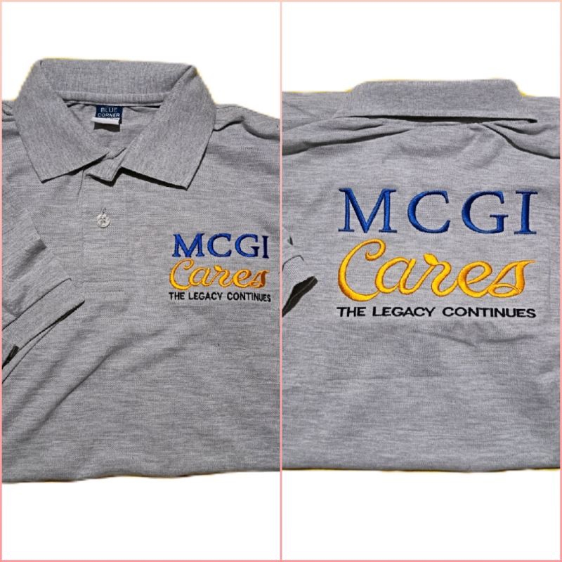 MCGI CARES Front & Back Polo-shirt (Colored) | Shopee Philippines