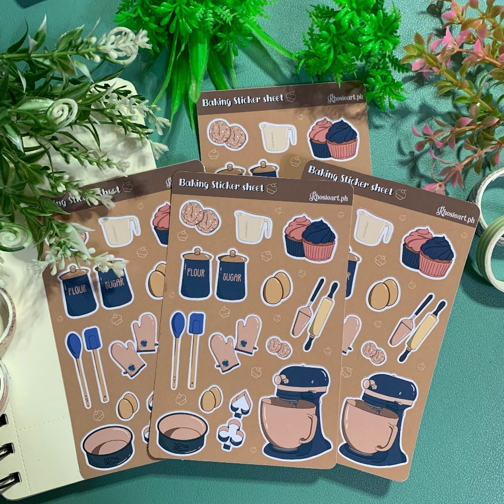 Cute Baking Sticker Sheet | Shopee Philippines