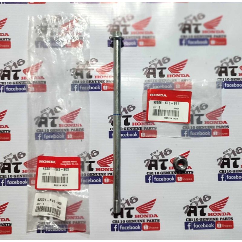 Honda CB110 Genuine Rear Mags Bolt & Nut | Shopee Philippines