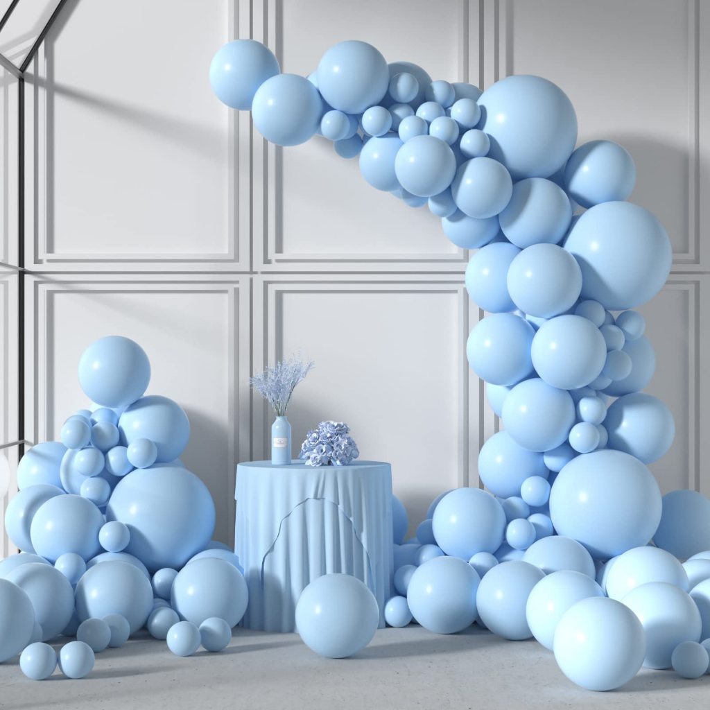 (5 inch / 10 inch / 12 inch) PASTEL BLUE Color Balloon (100pcs per pack ...