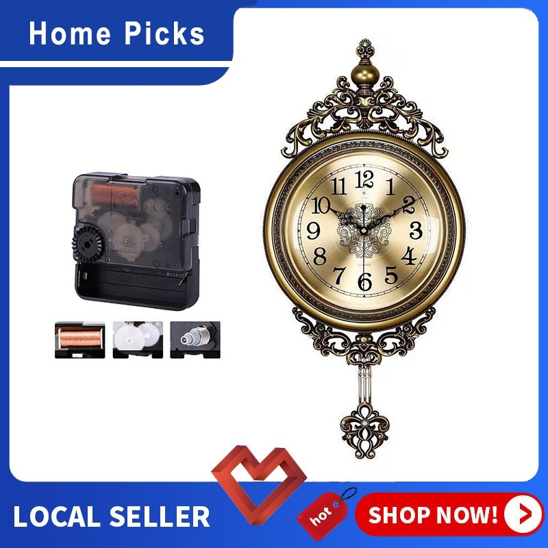 Swing Wall Clock Home Decor For Bedroom Living Room Aesthetic Big Size ...