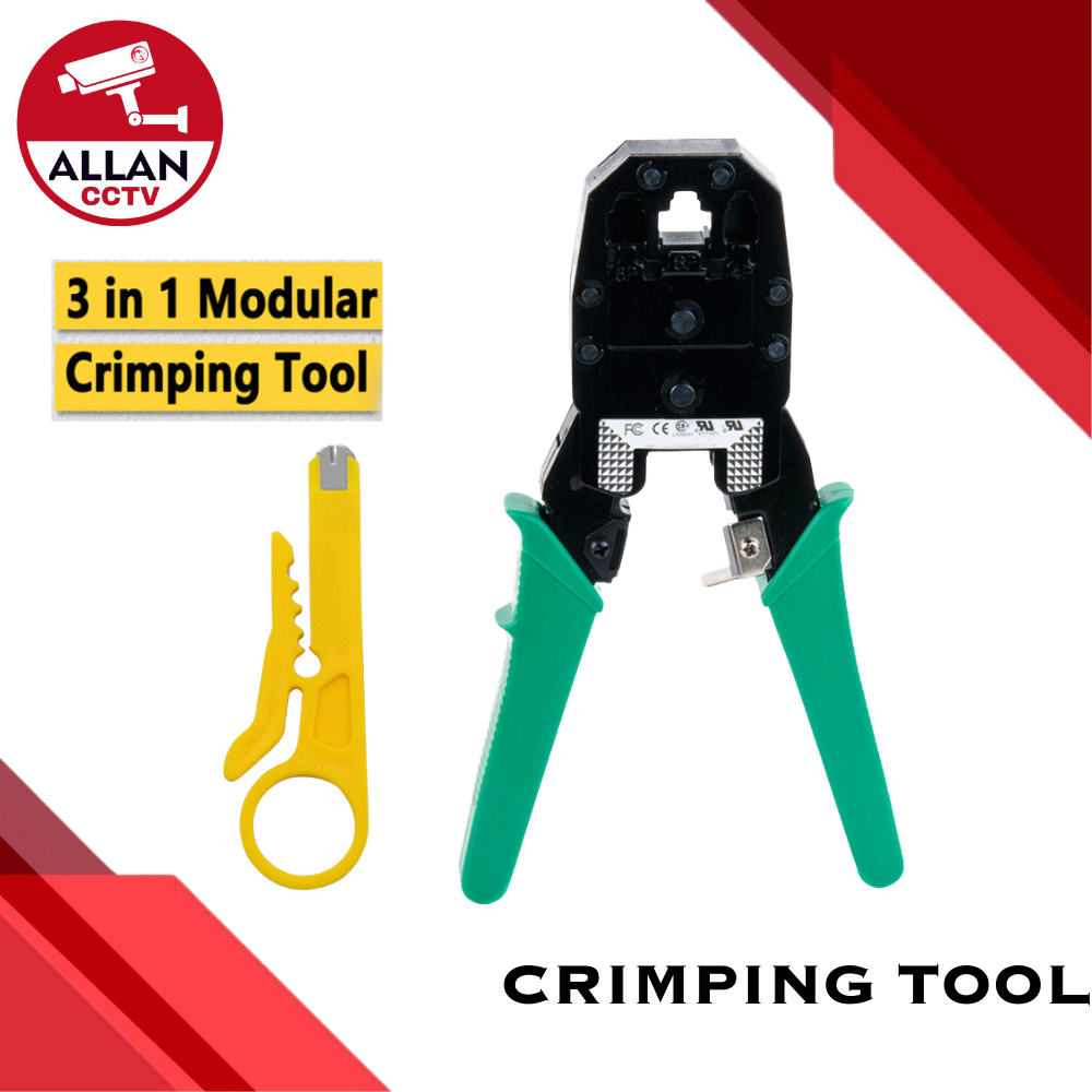 Crimping Tool 3 in 1 Modular Crimping Tool, Rj45, Rj11 Cat5e / Cat6 LAN ...