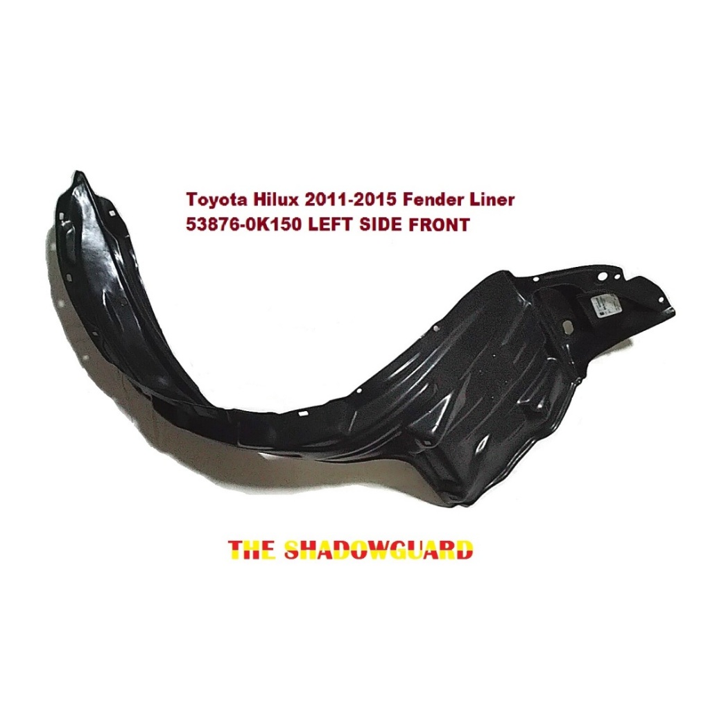 Toyota Hilux Fender Liner 2011-2015 53876-0K150 LEFT SIDE FRONT Driver ...