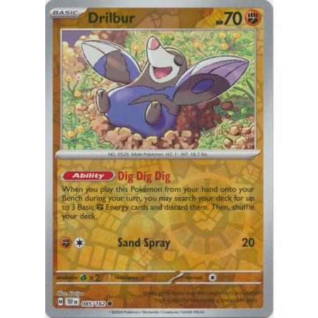 Drilbur - 085/162 - Reverse Holo | POKEMON TCG: Scarlet and Violet ...