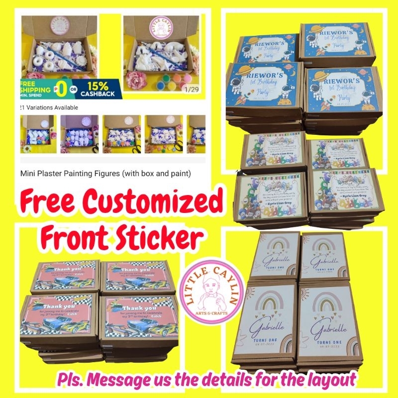 20boxes-50boxes Plaster Painting Set (for Mini Plaster Painting Set ...