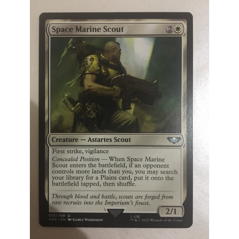 Magic The Gathering | Space Marine Scout | Shopee Philippines