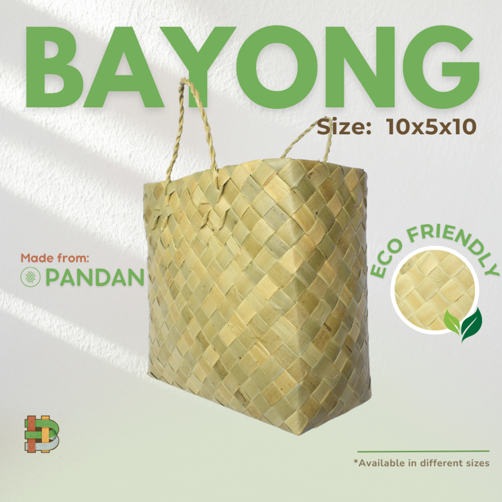 10x5x8 inches Native Bayong (set of 5) | Shopee Philippines