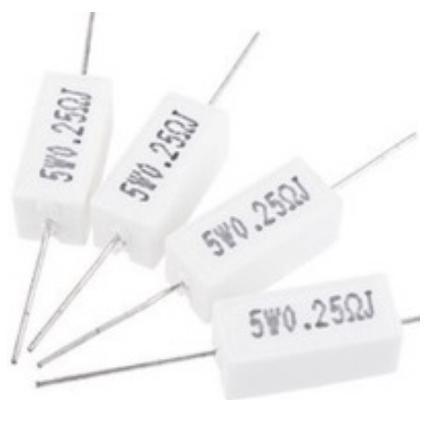 Ceramic Cement Resistor 5w .1R .3R .22R .25R .27R .33R .39R .47R 2.2R 2.7R 5R 5.6K 10R 10K ...