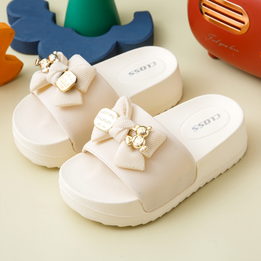 𝐂𝐋𝐎𝐒𝐒.𝐏𝐇 Summer Thick Bottom Style Sandals With Ribbon Design Slippers ...