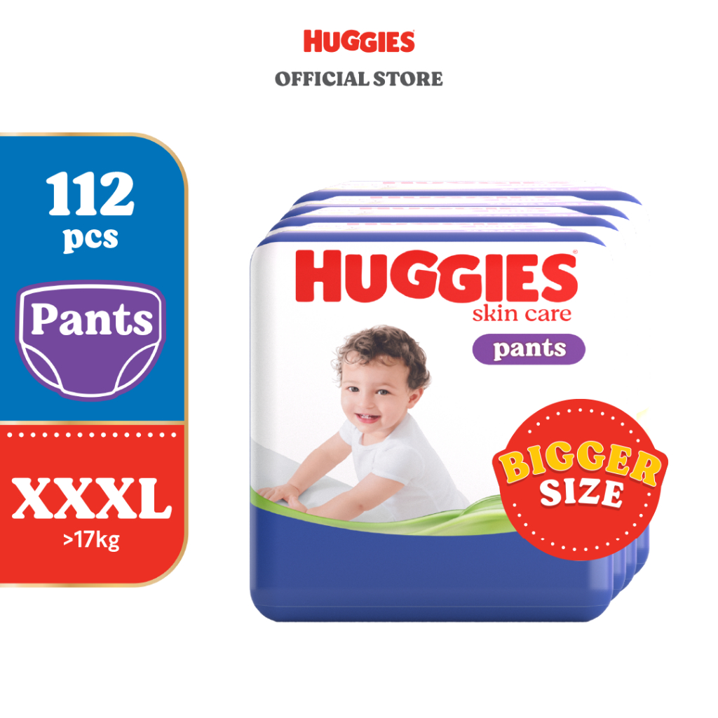 Huggies Skin Care XXXL - 28 pcs x 4 packs - (112 pcs) | Shopee Philippines