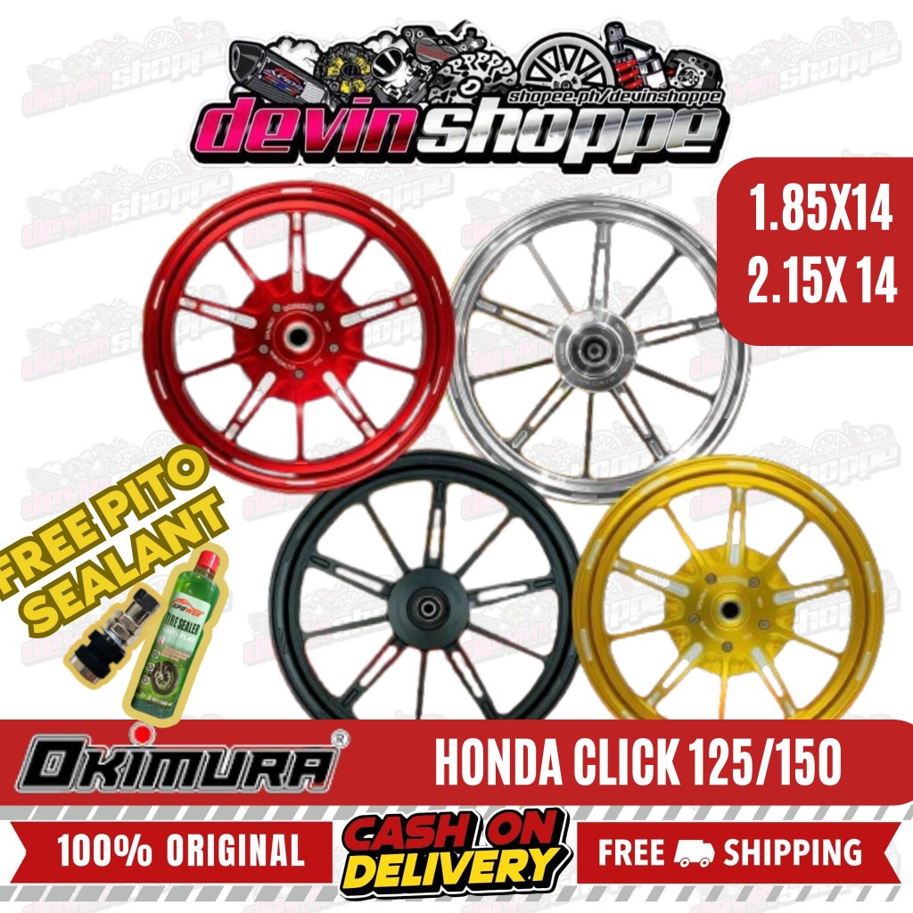 New OKIMURA CNC MAGS FOR CLICK 125 / CLICK 150 (4HOLES) FREE PITO ...