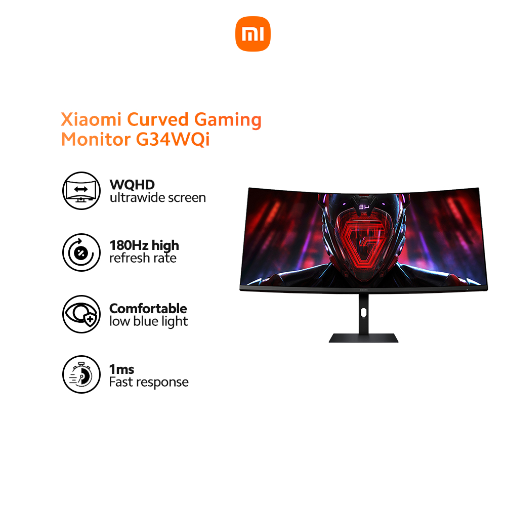 Xiaomi Curved Gaming Monitor G34WQi | Shopee Philippines