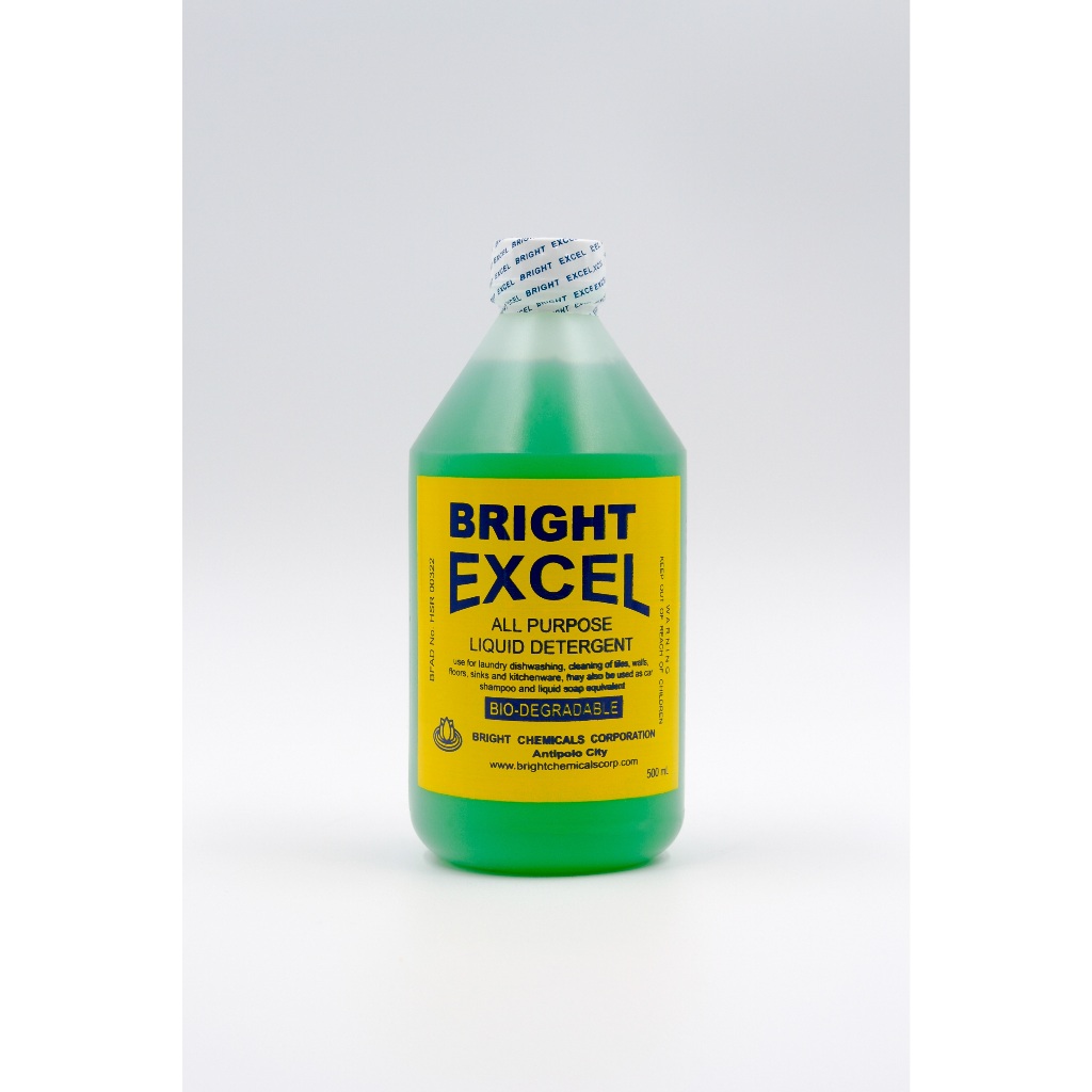 Bright Excel All Purpose Liquid Detergent (500 ML) | Shopee Philippines