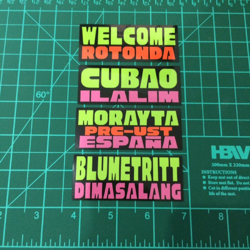 Jeepney Signage sticker (Glossy) | Shopee Philippines