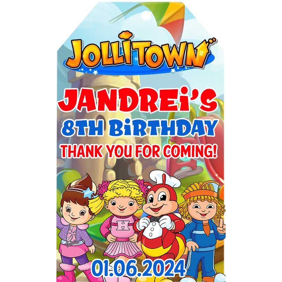 JOLLITOWN | MCDONALDS | JOLLIBEE THEME INSPIRED CUSTOMIZED TAG FOR DIY ...