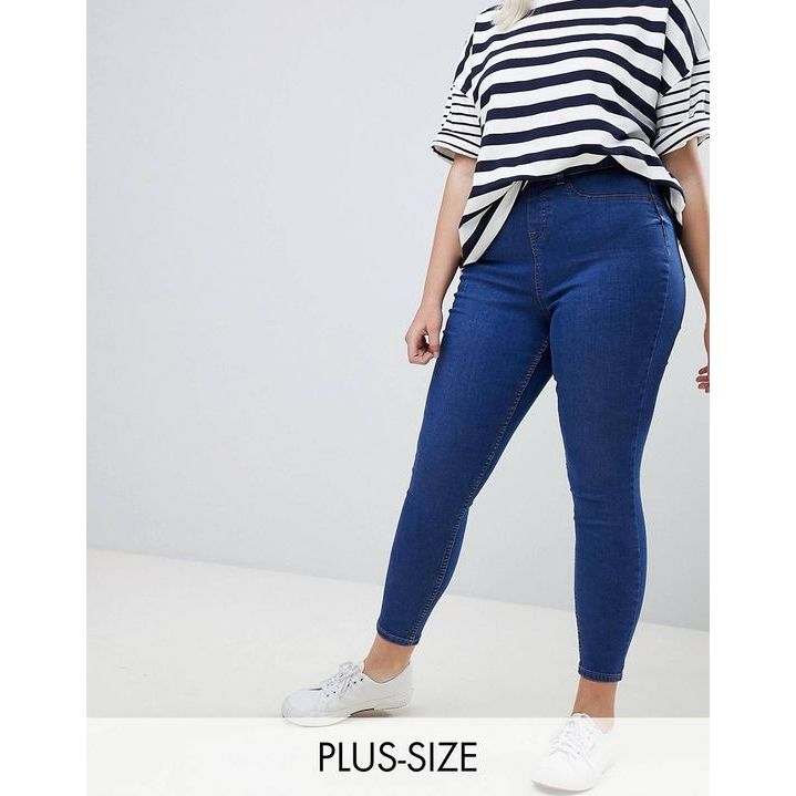size 30-42 Plus size Denim pants Skinny Pants mide waist | Shopee ...