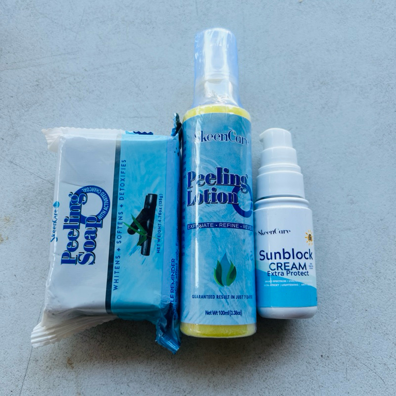 TRIO-Peeling Lotion 100ml + Sunblock Cream 30g + Peeling Soap 135g ...