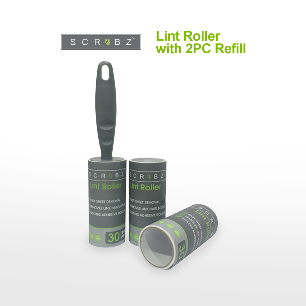 SCRUBZ Premium Lint Roller Hair Dust Remover Clothes Furniture Car ...