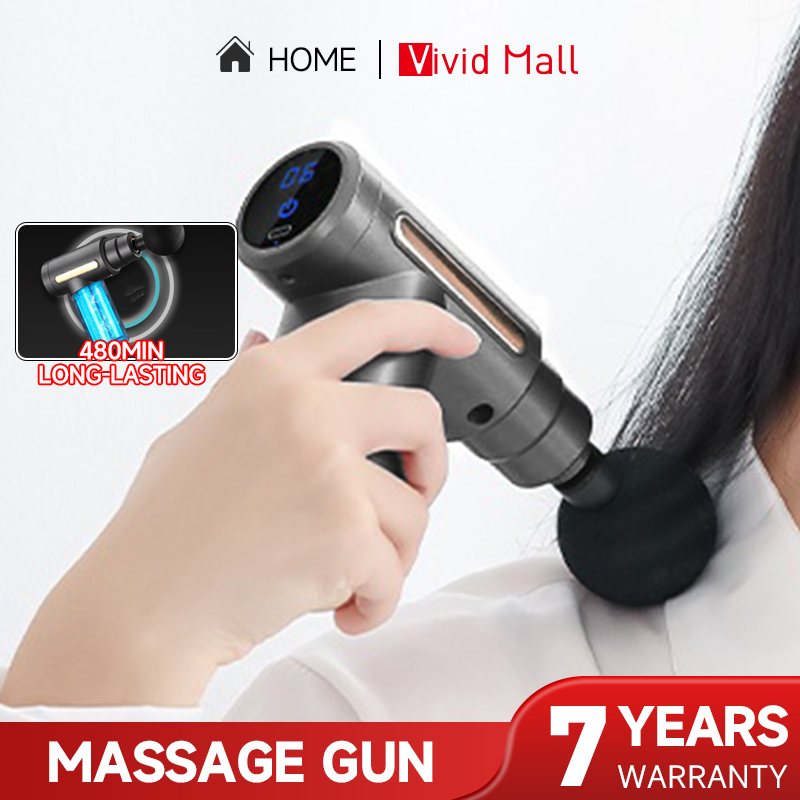 Vivid Massage Gun Massage High Frequency Vibration Fascia Gun Muscle ...
