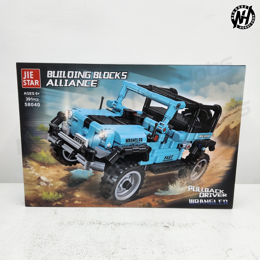 Jie Star Bricks Pull Back Wrangler Car | Shopee Philippines
