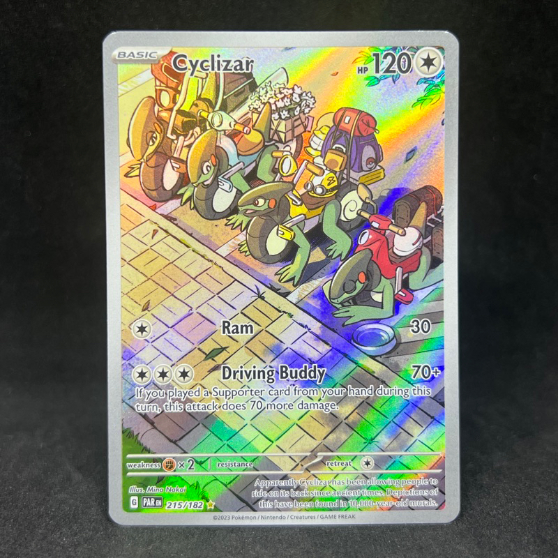 Pokemon TCG Cyclizar Illustration Rare 215/182 2023 Scarlet & Violet ...