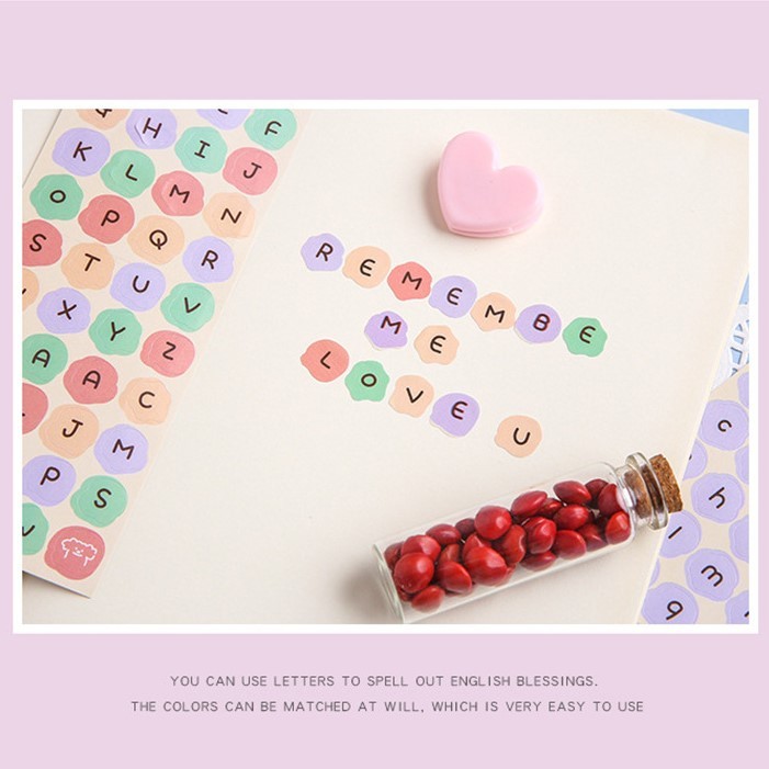 Letter Sticker Alphabet Sticker Letters for Keyboard Cute Stickers ...