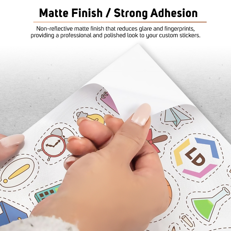 Quaff 135gsm Matte Photo Sticker Paper A4 Size (20 Sheets) | Shopee ...