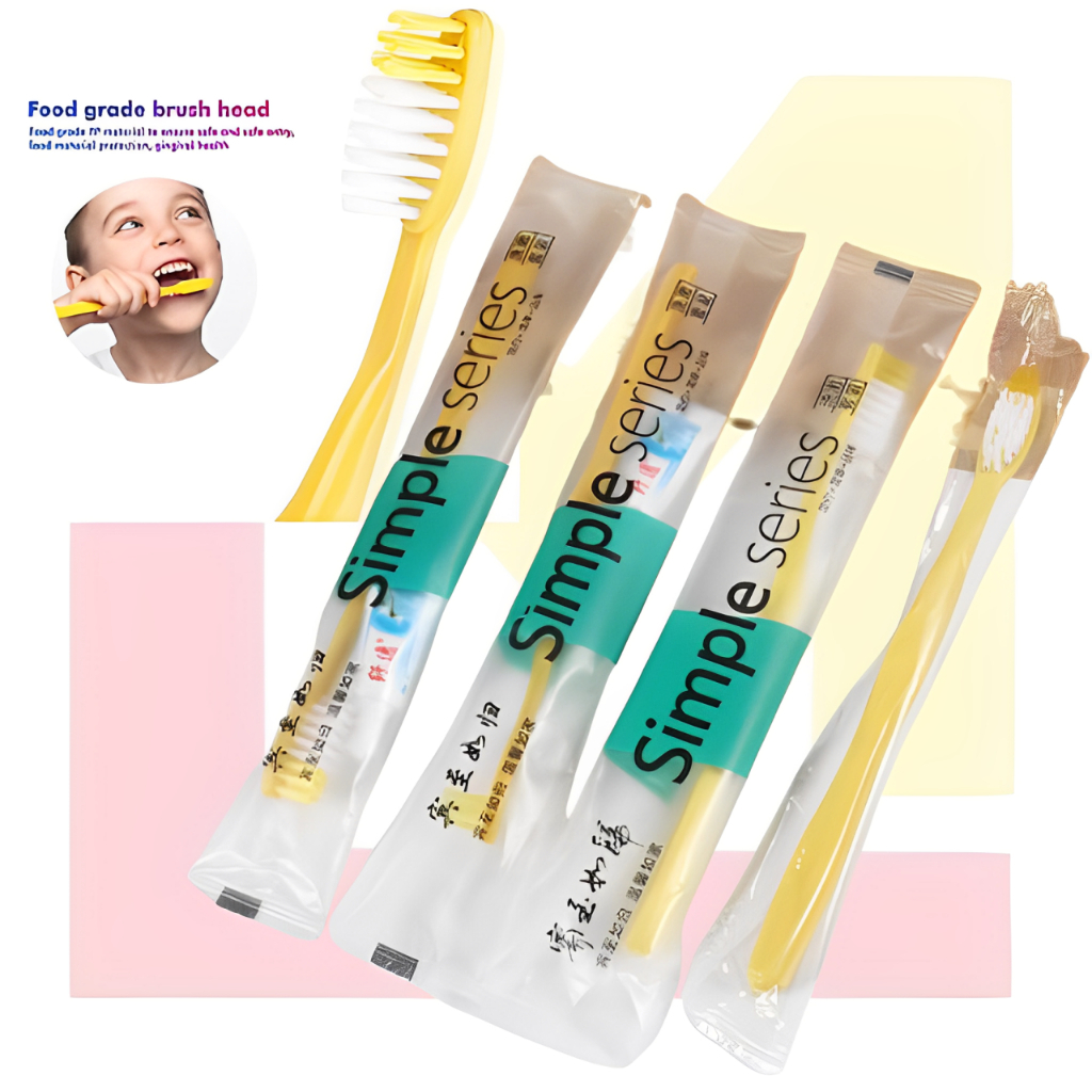 LM Common Hotel Toothbrush Disposable Travel Toothbrush with Toothpaste ...