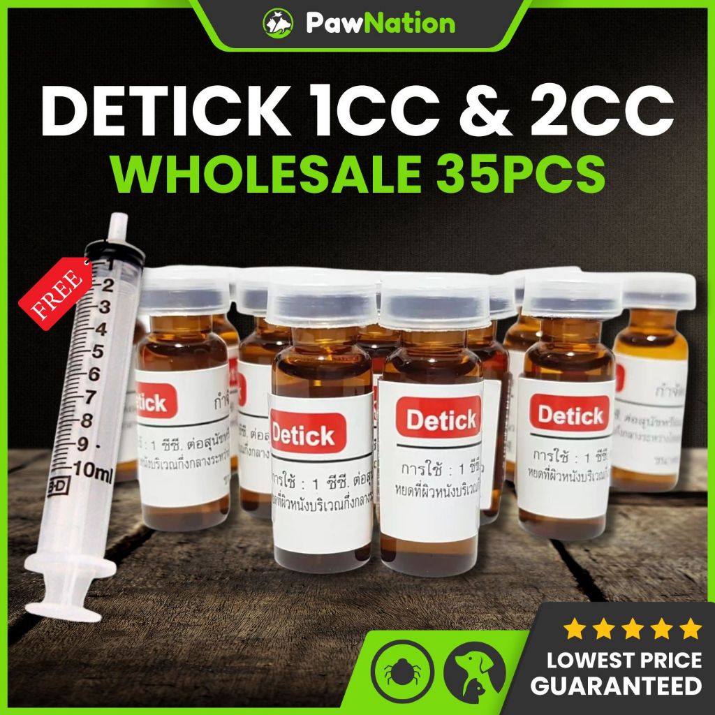 Detick 1cc and 2cc Anti Ticks & Fleas Spot on Solution Wholesale with ...