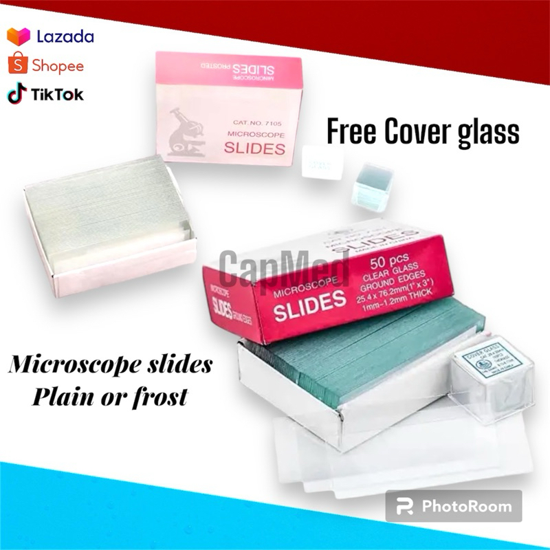 Microscope Slides Glass (Clear-Frosted-Ground Edge) ( Order Now Ship ...