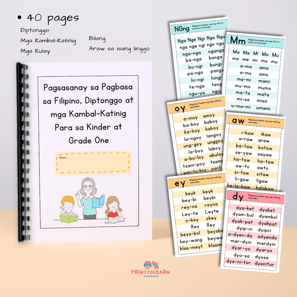 Gabay sa Pagbasa para sa Kindergarten at Grade 1 -(early reading ...