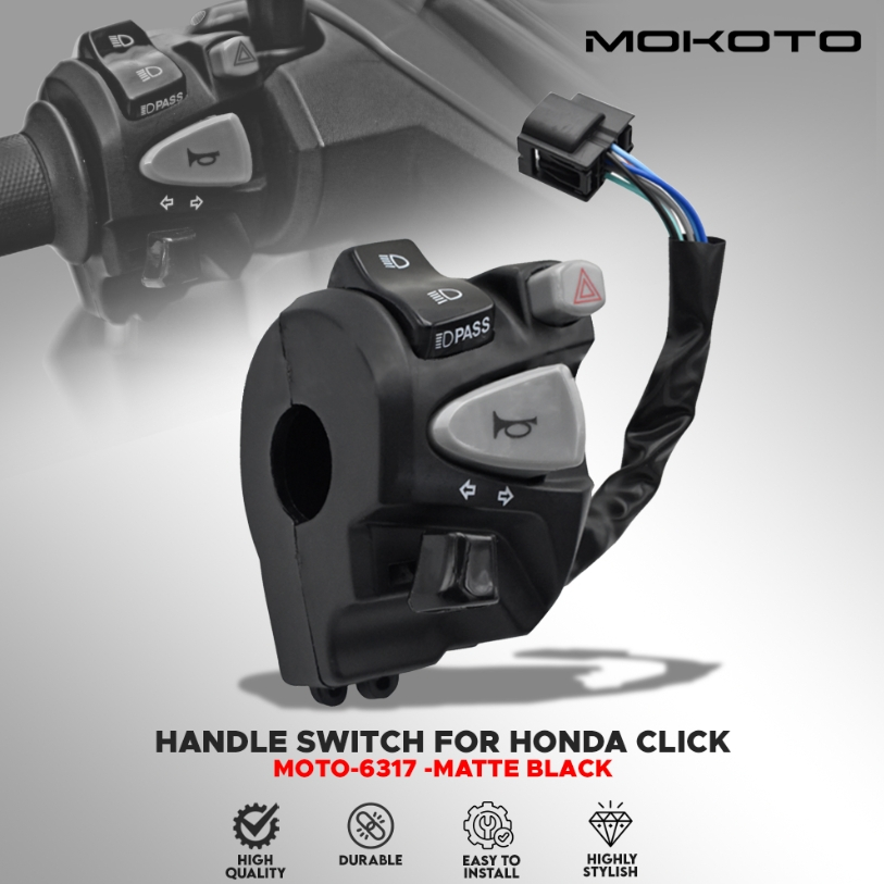 HONDA CLICK 125i/150i HANDLE SWITCH WITH PASSING LIGHT LEFT SIDE FOR ...