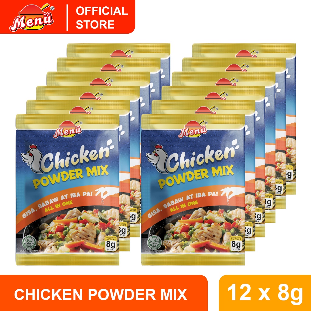Menü Chicken Powder Mix 8g x 12pcs | Shopee Philippines