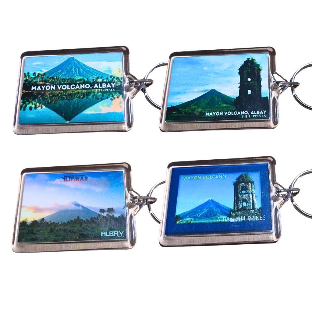 MAYON VOLCANO ALBAY DESIGN KEYCHAIN SOUVINER | Shopee Philippines