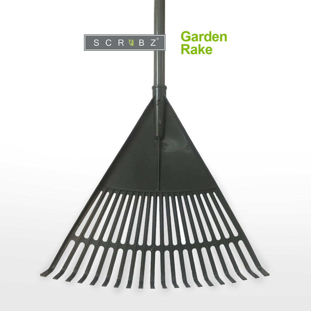 SCRUBZ Premium Claw Garden Rake, Grass Rake, Soil Rake, Leaf Rake ...