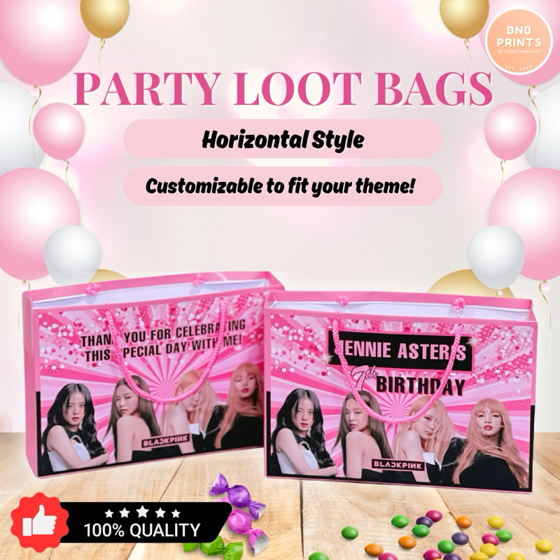 40PCS PARTY LOOT BAGS | HORIZONTAL STYLE | CUSTOMIZABLE | ANY THEME ...