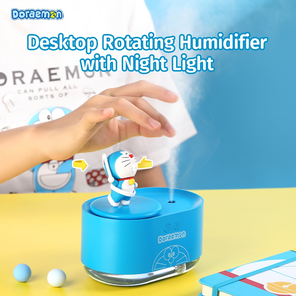 Rock Space Doraemon Rotary Desktop Humidifier with Night Light ...