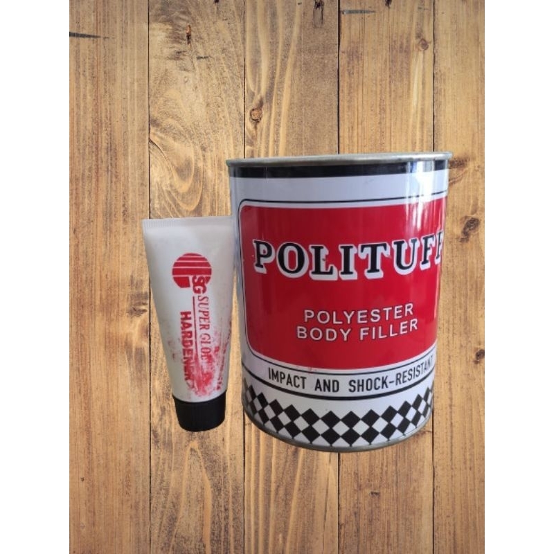 ORIGINAL Polituff Body Filler with Hardener | Shopee Philippines