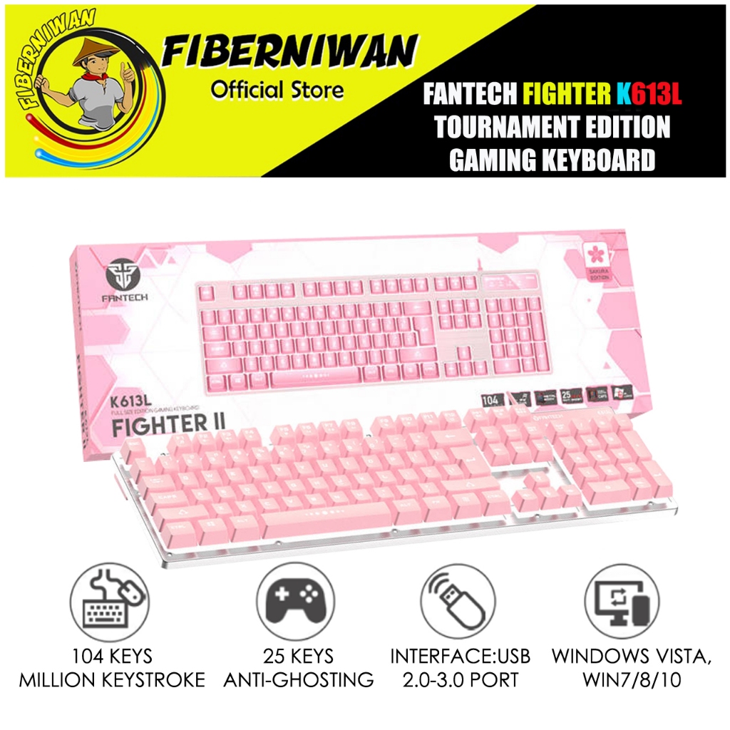 Original Fantech Fighter II K613L Full Size Edition Membrane Gaming ...