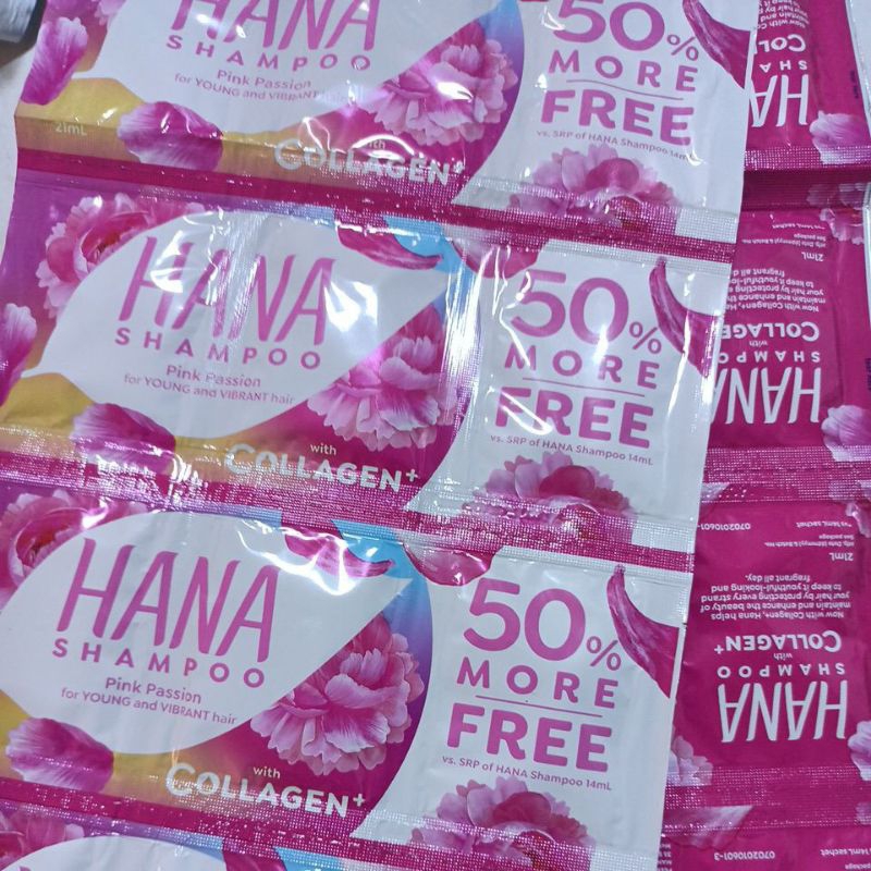 Buy 12 Sachets Hanna Shampoo Pink Passion with Collagen | Shopee ...