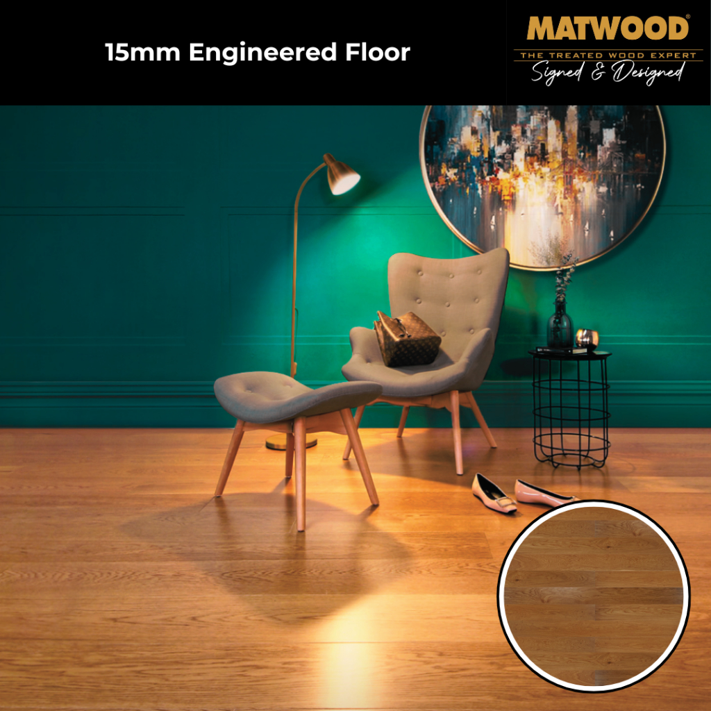 Matimco Matwood 15mm Engineered Premium Wood Floor (Random Length ...
