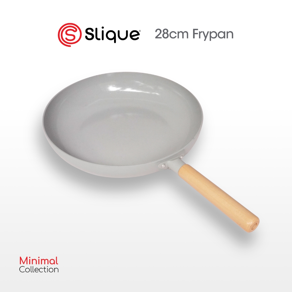 SLIQUE Fry Pan Stainless Steel Non-Stick Ceramic Coating, Induction ...