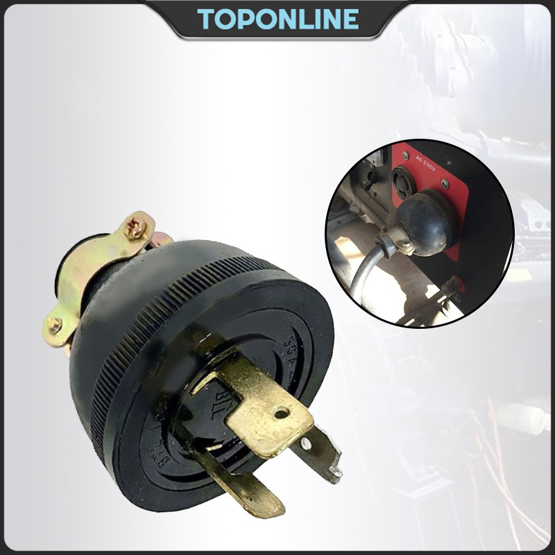 30A 250V 3-5KW Generator Plug Anti-loose US Three-pole Gasoline ...