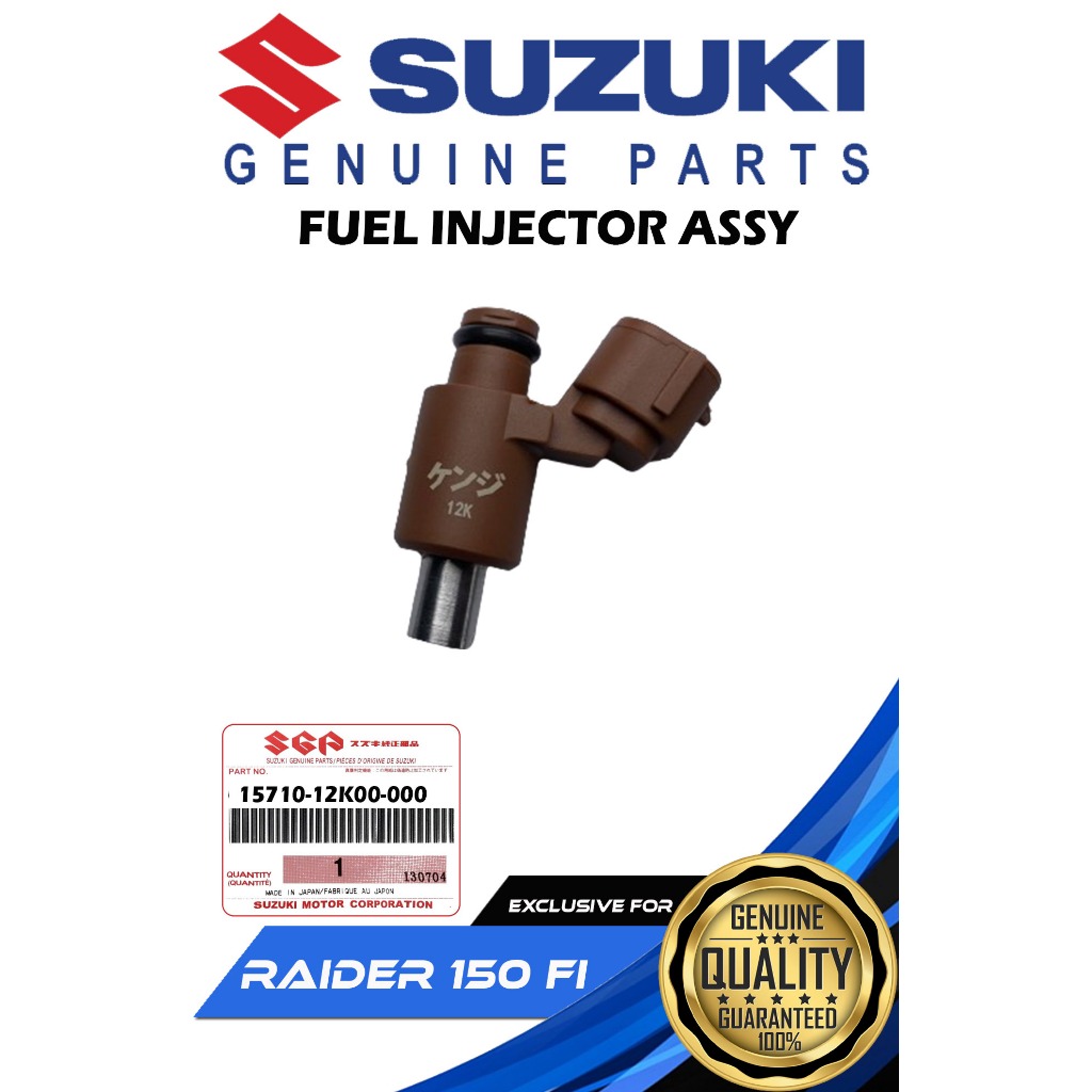 SUZUKI GENUINE FUEL INJECTOR ASSY FOR RAIDER 150 FI ( 15710-12K00-000 ...