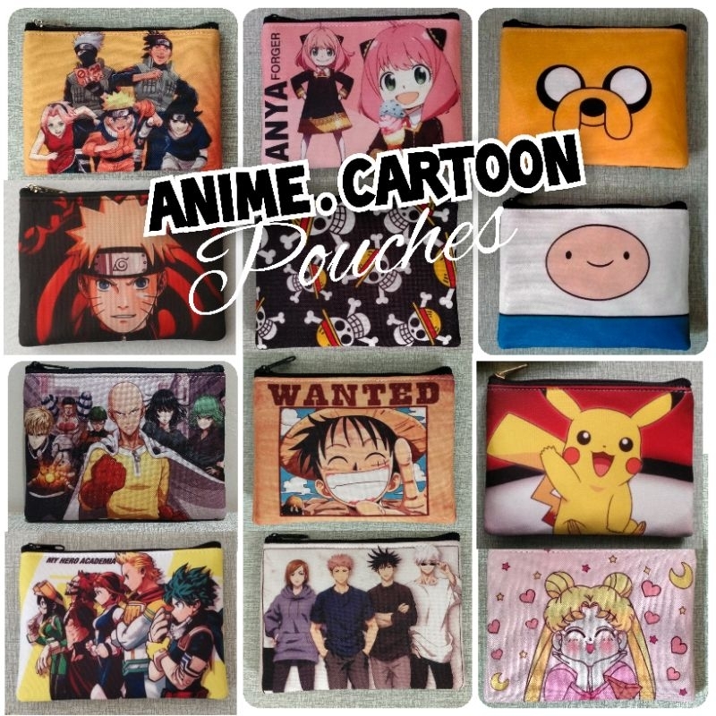 Anime/Cartoon Inspired Pouches | Shopee Philippines