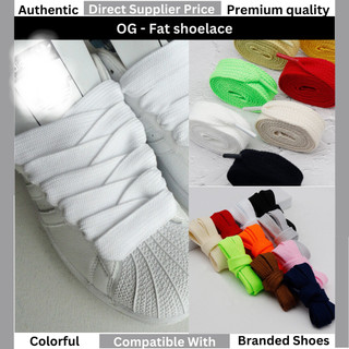 2pcs Fat Shoelace Premium Thick Suede Shoe Lace Cotton Sintas Original ...