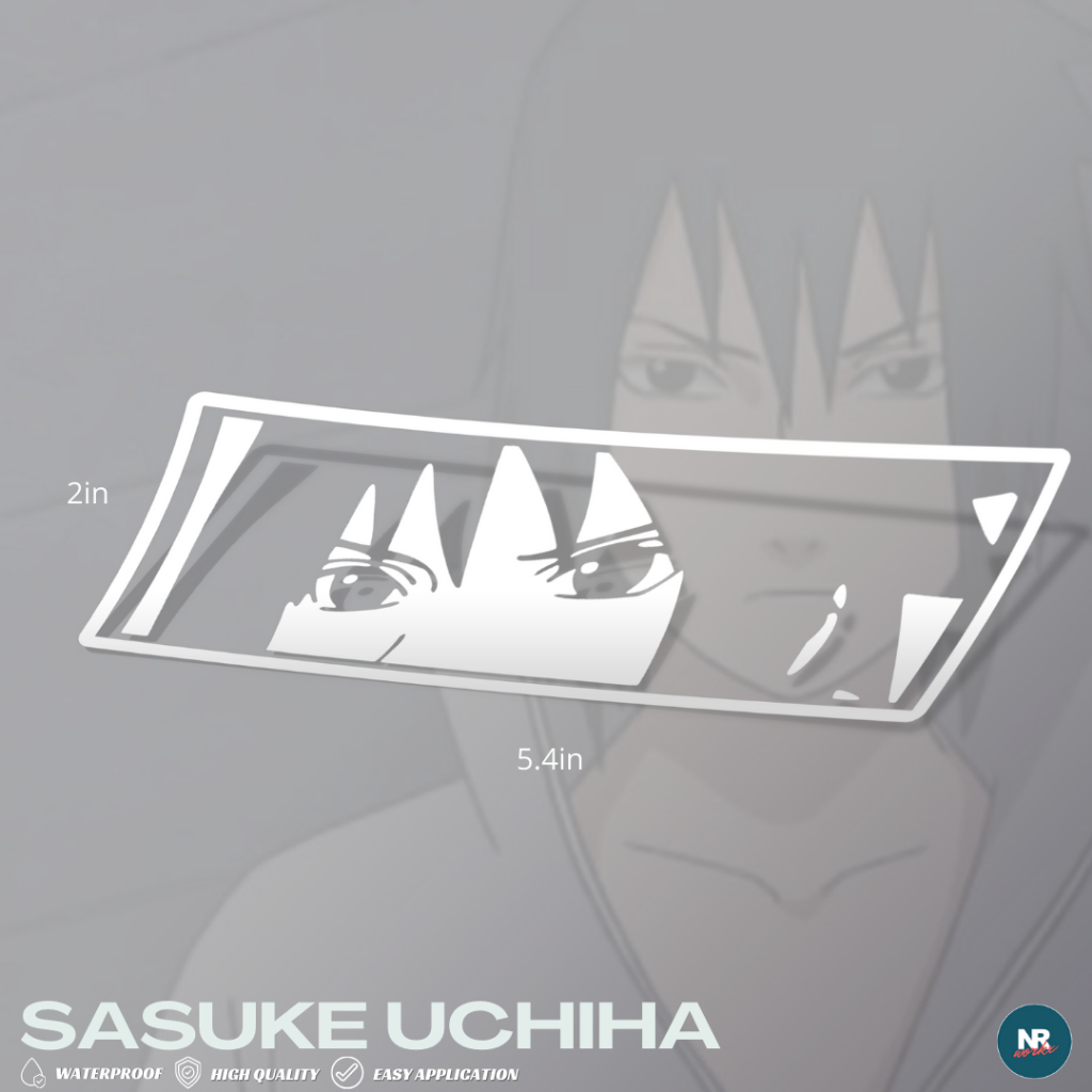 Sasuke Uchiha Naruto Anime Vinyl Decal Waterproof Sticker | Shopee ...