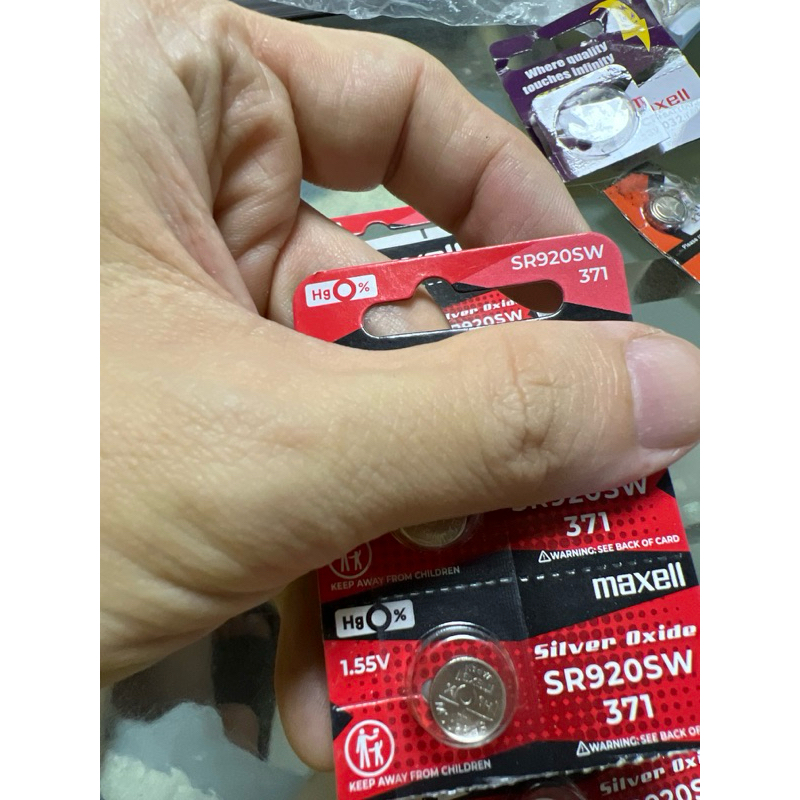 Maxell SR920SW 371 silver oxide 1.55v Made in Japan per piece | Shopee ...