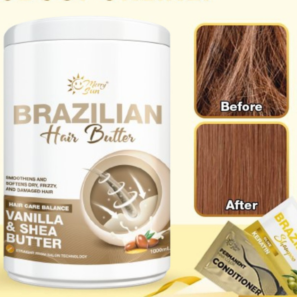 Merry Sun Hair Treatment Vanilla & Shea Butter Brazilian (1000ml) for ...